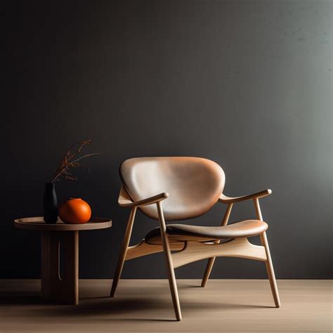Premium Photo A Chair And A Small Table