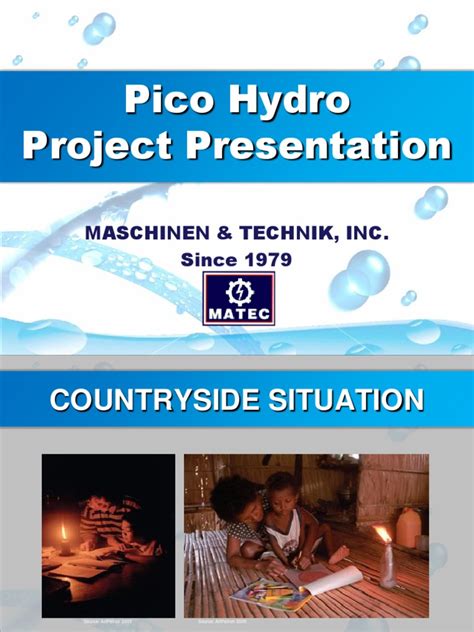 Pico Hydro Presentation Pdf Renewable Energy Energy Development