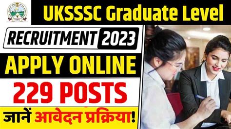 Uksssc Graduate Level Recruitment 2023 Apply Online For 229 Various Post