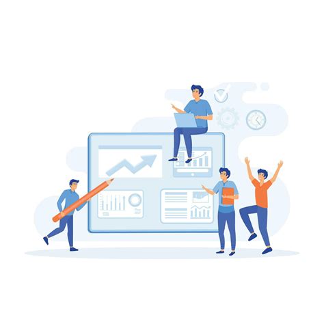 Agile Project Management Concept Work Flow Organization Office Work And Time Management Flat