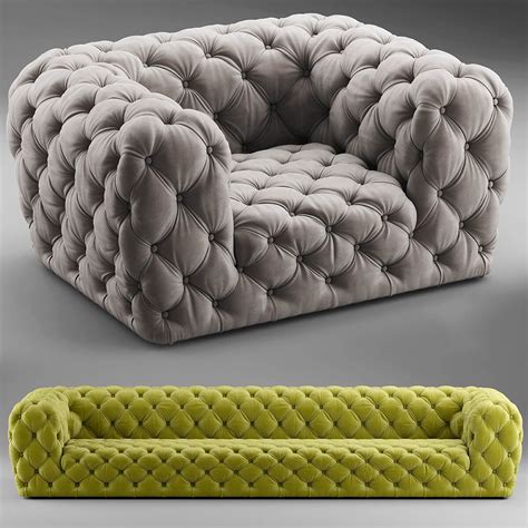 Baxter Sofa Set 08 Download The 3d Model 21036