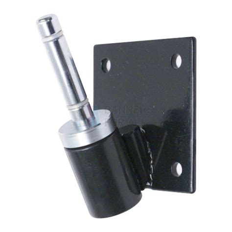 25° Flag Pole Bracket With Rotating Spindle Fixed Mounts Banners For All