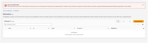Unable To Create A Domain In SageMaker Studio AWS Re Post