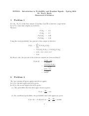 2018sp ECE353 HW2 Solution Pdf ECE353 Introduction To Probability And Random Signals