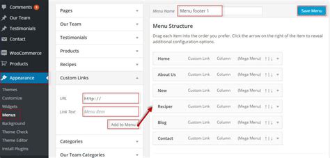 Set Up Footer Configuration Thimpress Docs