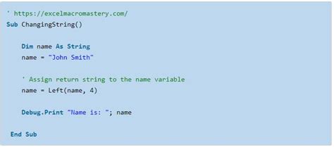 Hướng Dẫn Cơ Bản Về Hàm String Vba Học Excel Online Miễn Phí