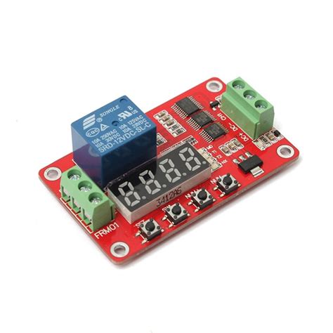 V DC Multifunction Self Lock Relay PLC Cycle Timer Module Delay Time Switch Alexnld Com