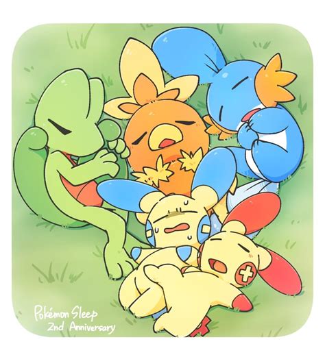 Torchic Mudkip Treecko Minun And Plusle Pokemon And 1 More Drawn