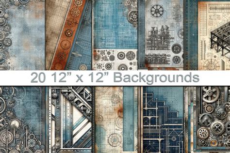 Vintage Blueprint And Rust Paper Pack 20 Sheets 12x12 Digital Wallpaper For Architects Drafting Vintage Blueprint And Rust Paper Pack 20 Sheets 12x12 Digital Wallpaper For Architects Drafting