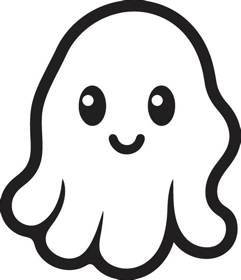 Caspers Pal Cute Ghost Vector Design Whimsical Wisp Black Ghost Icon 36573826 Vector Art At Vecteezy