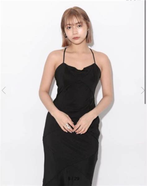 42割引FREE SIZE驚きの値段 melt the lady strap shirt mini dress 黒 ミニワンピース