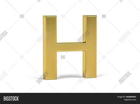 Golden Letter H Image Photo Free Trial Bigstock