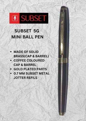 Subset 5G Mini Ball Pen For Promotional At Rs 35 Piece In Ahmedabad ID 2854377092930