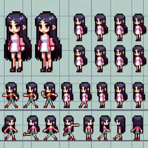 D Character Sprite Sheet Pixel Art Creation Guide AI Art Generator Easy Peasy AI