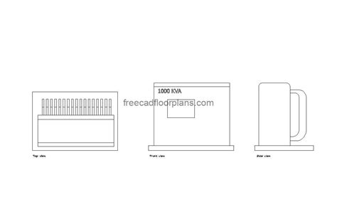 Pad Mounted Transformer Free Cad Drawings