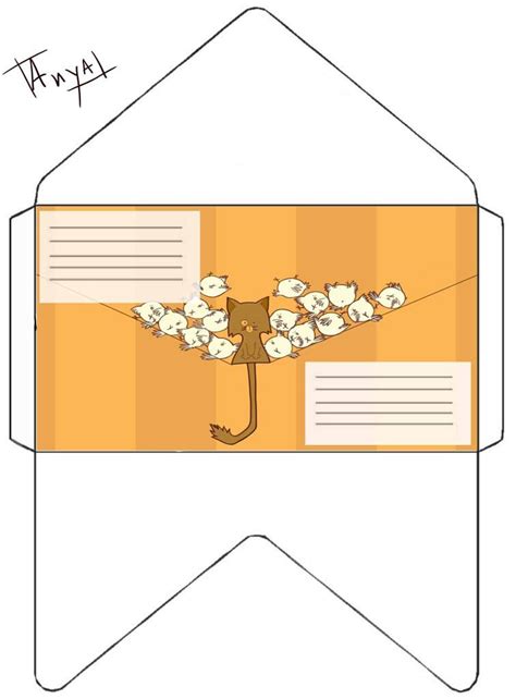 Шаблоны для распечатки конверты и бумага ВКонтакте Envelope Design
