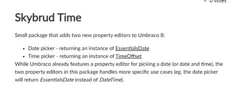 Use Markdown For Package Descriptions Issue Umbraco Umbraco Packages GitHub