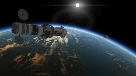 Kermes I LKO assembly and Duna departure : r/KerbalSpaceProgram