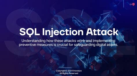 SQL injection attacks: How to prevent and protect your web applications | Inovasys posted on the ...