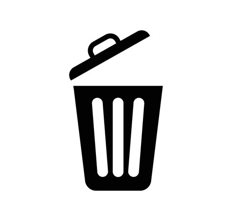 Trash Icon Vector Logo Design Template 9458401 Vector Art At Vecteezy