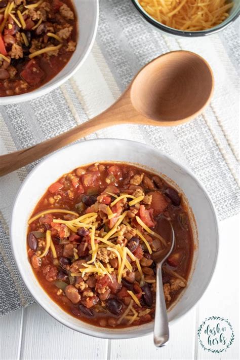 Instant Pot Turkey Chili Dash Of Herbs