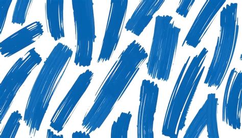 Seamless Freestyle Hand Drawn Painterly Brush Stroke Modern Abstract