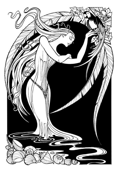 Water Nymph Drawing At Katherine Lederman Blog