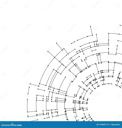 Connecting Lines And Dots On White Background Abstract Network