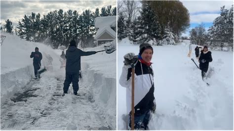 Bills Fans Are Plowing Snow Shoveling Driveways To Make Sure Bills