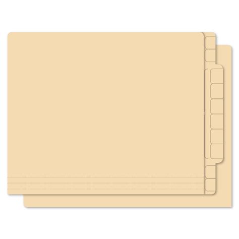 Extended Tab File Folders Plain Marketing Door2door