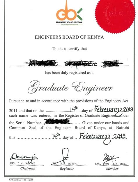 How To Register As An Graduate Engineers With Engineers Board Of Kenya