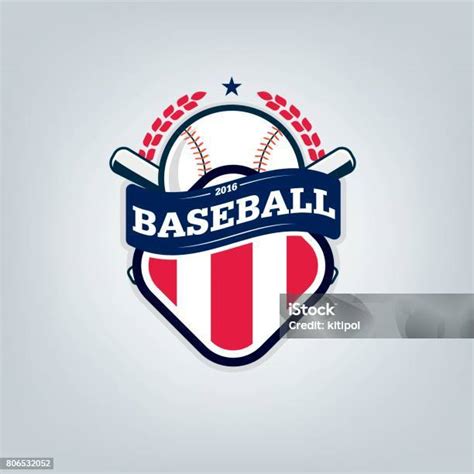 야구 스포츠 팀 로고 디자인의 벡터 Championship에 대한 스톡 벡터 아트 및 기타 이미지 Championship 경기 스포츠 경쟁 Istock