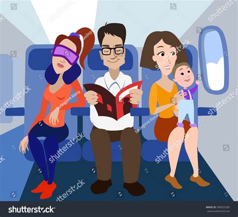 Passengers Of The Airplane Airplane Flight Airplane Passengers