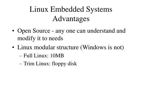 Ppt Linux Embedded Systems Trends Powerpoint Presentation Free