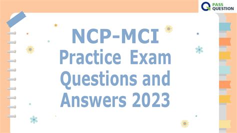 Ncp Mci Practice Exam Questions And Answers 2023 Exams Information Technology Docsity