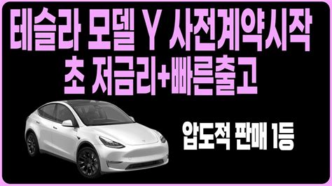테슬라 모델 Y 모델y 모델와이 2월 프로모션 빠른출고 저금리 즉시출고 사전계약접수장기렌트 리스 할부 견적 비교 모델 X Y