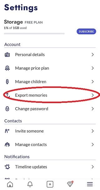 How Do I Export All My Memories BackThen