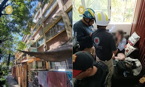 Policías De La Ssc Cdmx Rescataron A Una Joven Que Intentaba Saltar
