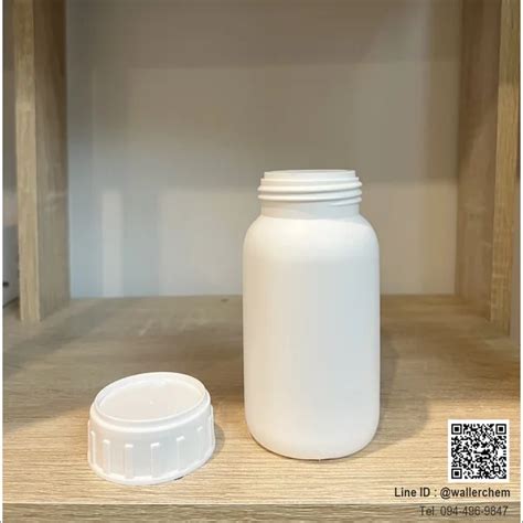 ขวดพลาสติก Hdpe ขนาด 250ml ฝาขาวไม่มีจุกใน อุปกรณ์วิทยาศาสตร์