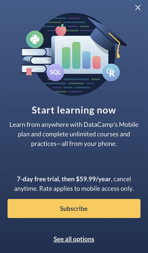 Datacamp Mobile Subscriptions Support Datacamp
