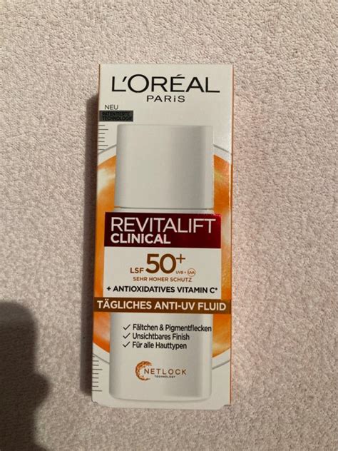 L Oréal Revitalift Clinical Tägliches Anti UV Fluild LSF 50 50 ml