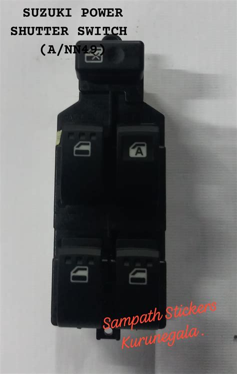 Suzuki Power Shutter Switch Sampath Stickers