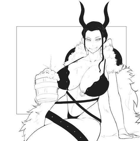 Smoxul Nico Robin Nico Robin Onigashima One Piece Highres 1girl Alcohol Alternate