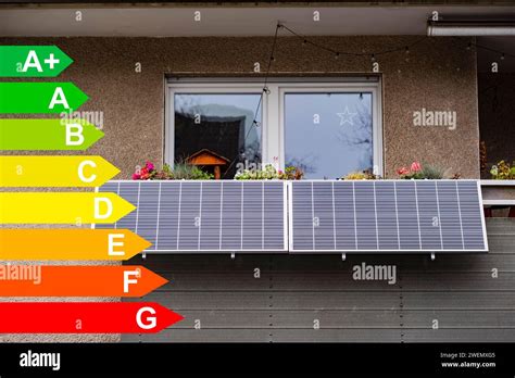 Balcony Power Station On An Apartment Block Diagram With Energy