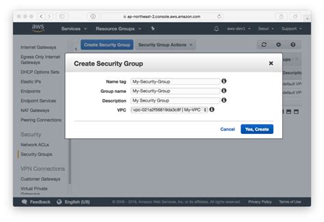 Aws 수동으로 Vpc구성하기 Part 5 Security Group 생성 Onlab
