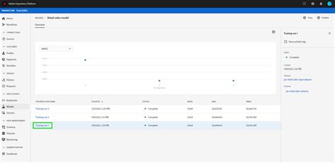 Score A Model In The Data Science Workspace Ui Adobe Experience Platform