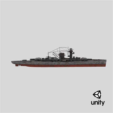 Admiral Graf Spee Battleship 3d Model 10 Unitypackage Max Ma Unknown Obj C4d Oth Usd