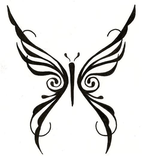 Items Similar To Tribal Butterfly Custom Tattoo Drawing On Etsy