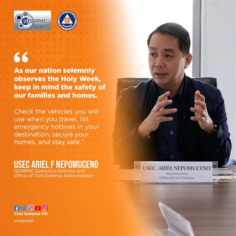 Civil As Our Nation Solemnly Observes The Holy Week Keep In Mind The Safety Of Our Families