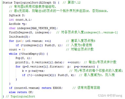 问题 B 算法7 12：有向无环图的拓扑排序算法7 12有向无环图的拓扑排序 Csdn博客
